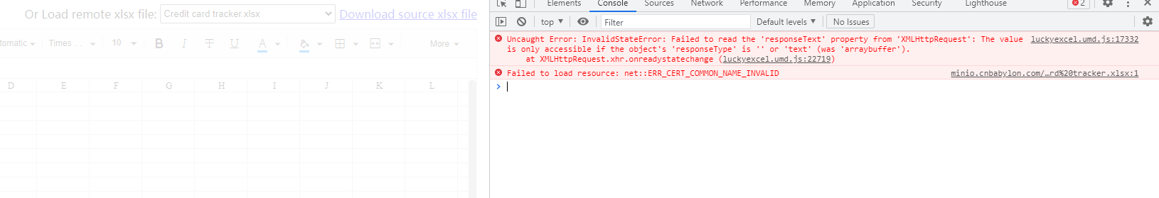 [BUG]导入导出的演示并不能正常看到效果 · Issue #715 · dream-num/Luckysheet · GitHub