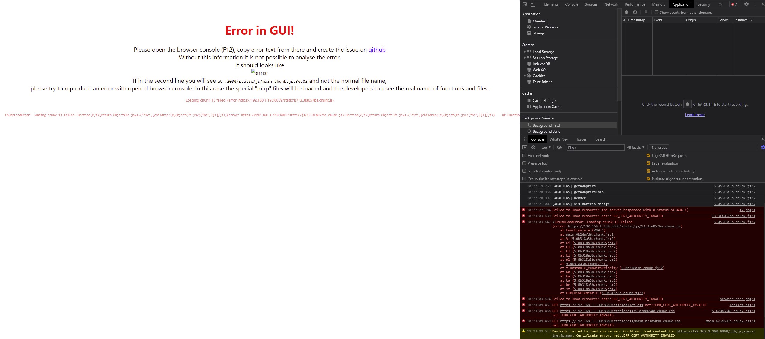 Gui Error · Issue #1001 · ioBroker/ioBroker.admin · GitHub