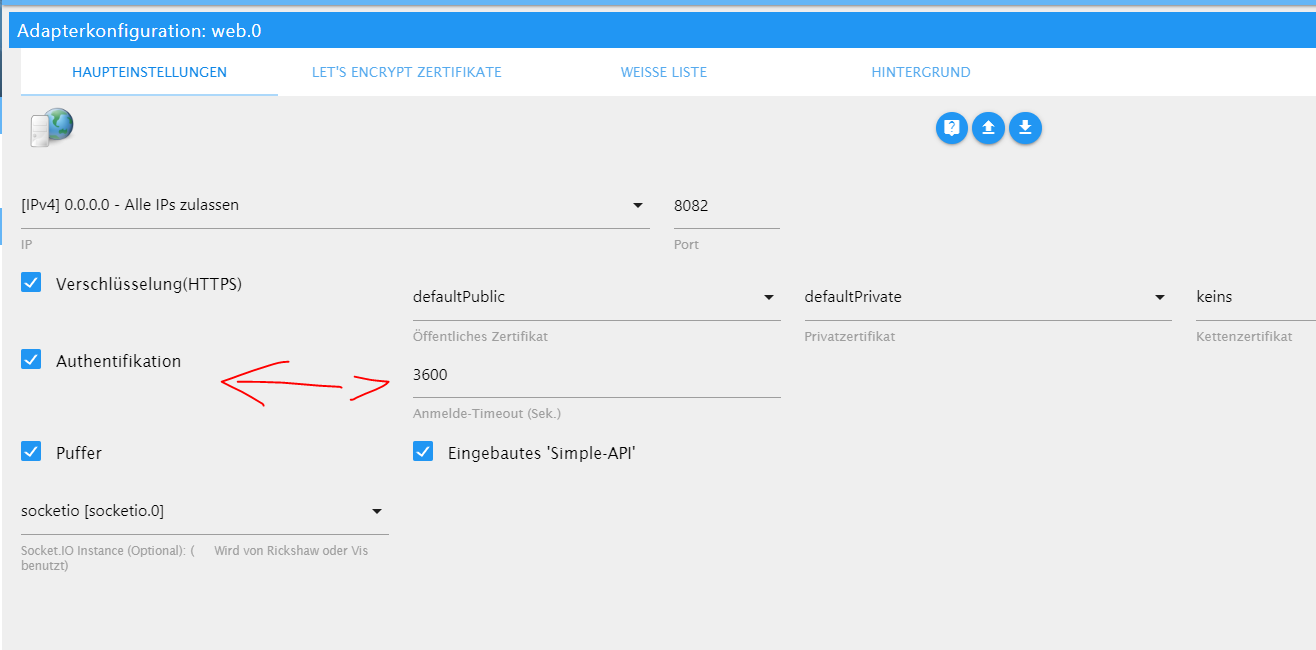 web auth und socket nur https .. das system hängt sich auf · Issue #19 · ioBroker/ioBroker ...