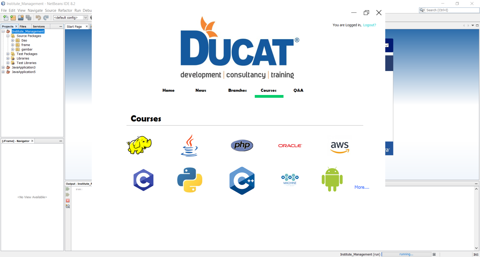 GitHub - SIDDHANTJHA25/Institute_Management: It is based on java swing and awt and oracle database