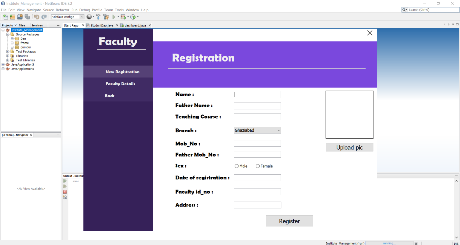 GitHub - SIDDHANTJHA25/Institute_Management: It is based on java swing and awt and oracle database
