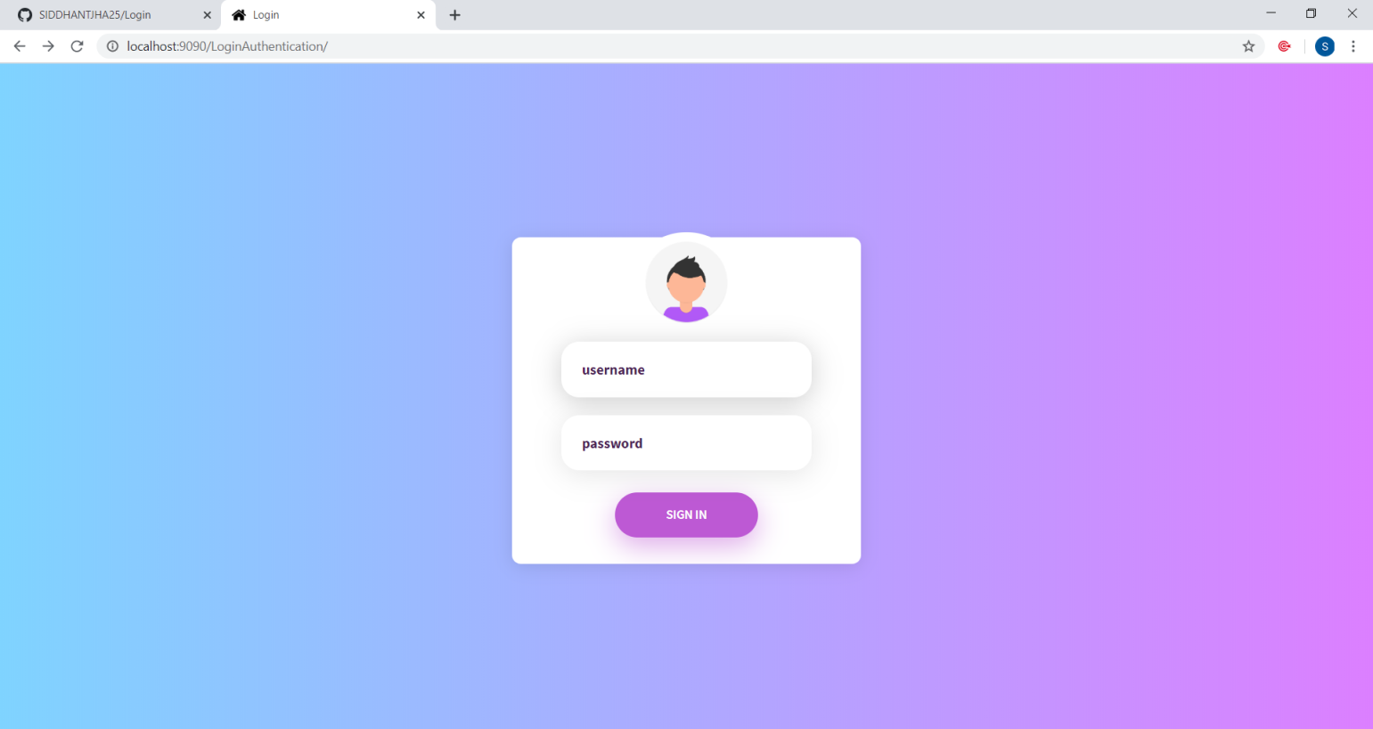 Github Siddhantjha25login It Is Simple User Authentication Using Jsp And Servlets