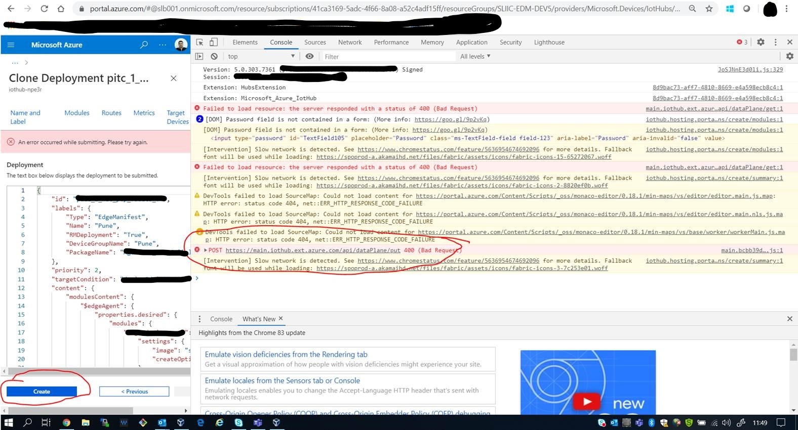 IoT Edge dashboard long live deployment error message · Issue #3082 ...