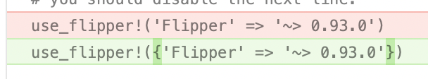 Error Configuring Flipper Podspec Version As Stated In Docs · Issue
