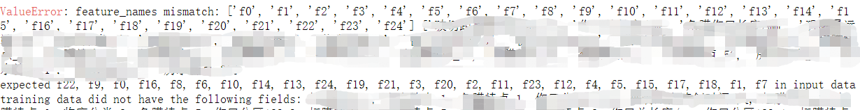 "ValueError: feature_names mismatch" while use predict_model() · Issue #909 · pycaret/pycaret ...