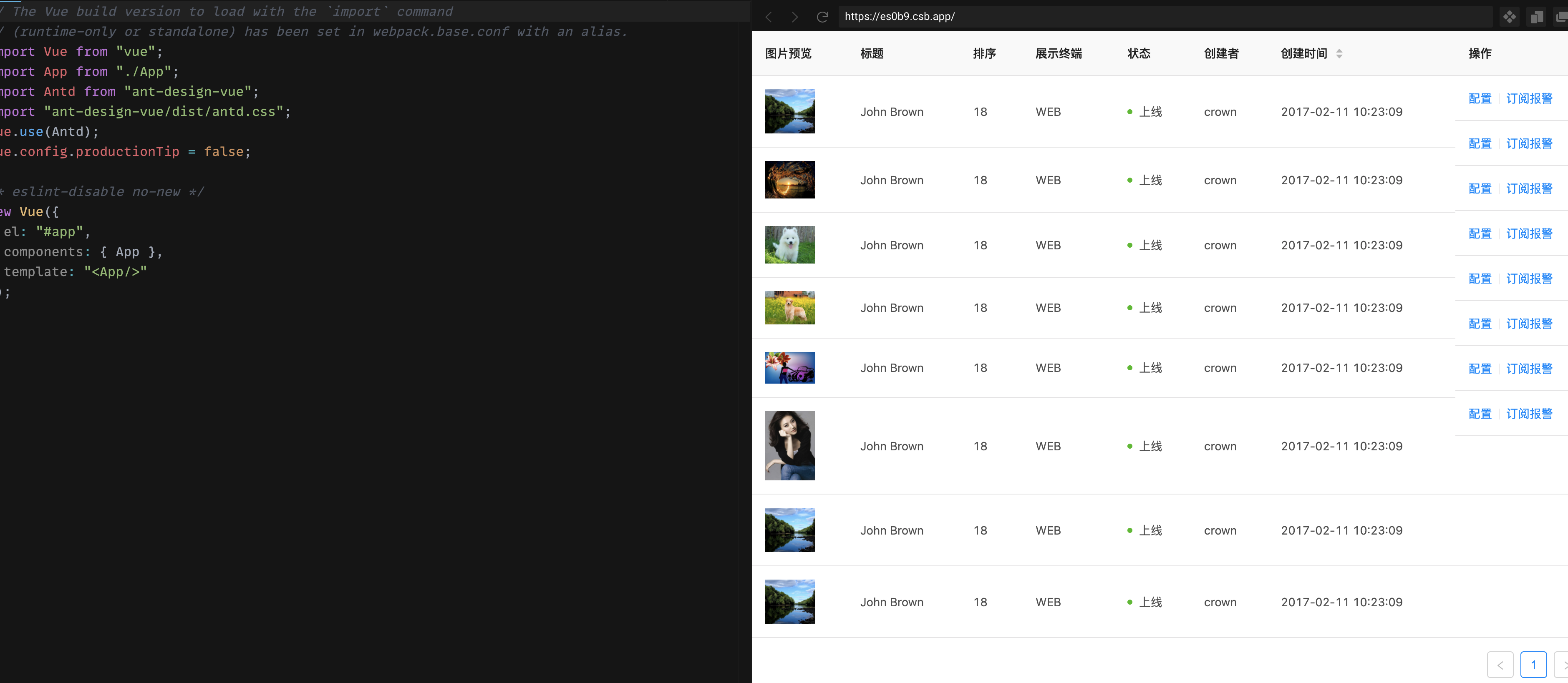 The Layout Of The Table Component Is Disordered When Using Fixed · Issue 4041 · Vuecomponent
