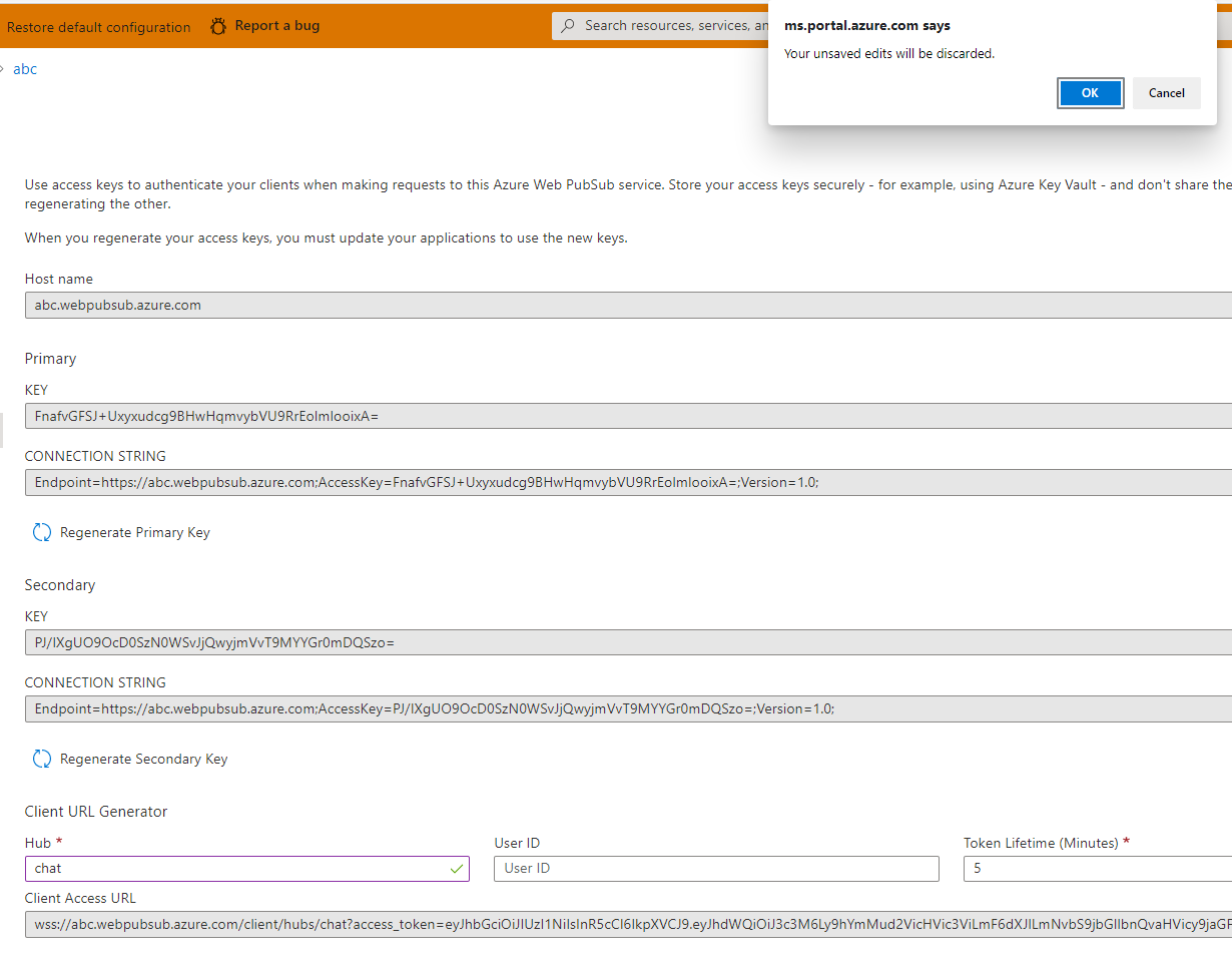 [lianwei] issues found in Bug Bash - Round 1 · Issue #20 · Azure/azure-webpubsub · GitHub
