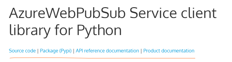 Python package description is not up-to-date · Issue #76 · Azure/azure-webpubsub · GitHub