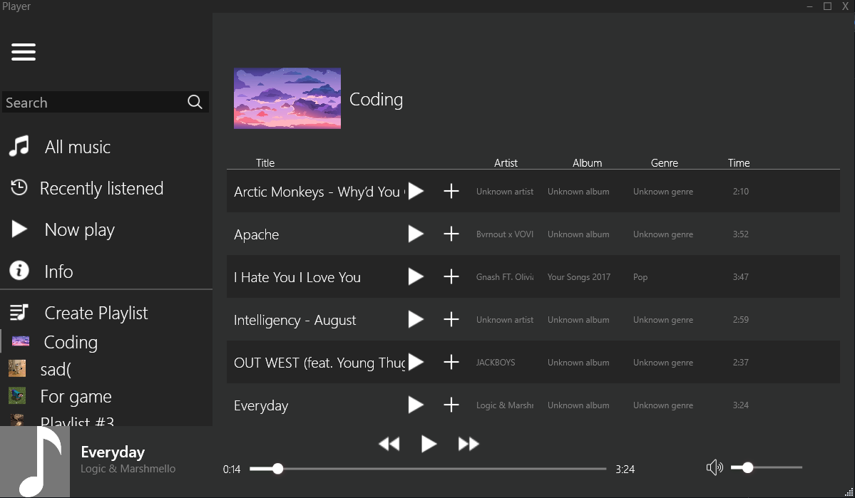 GitHub - Jonika3000/Player: Music player on wpf c#