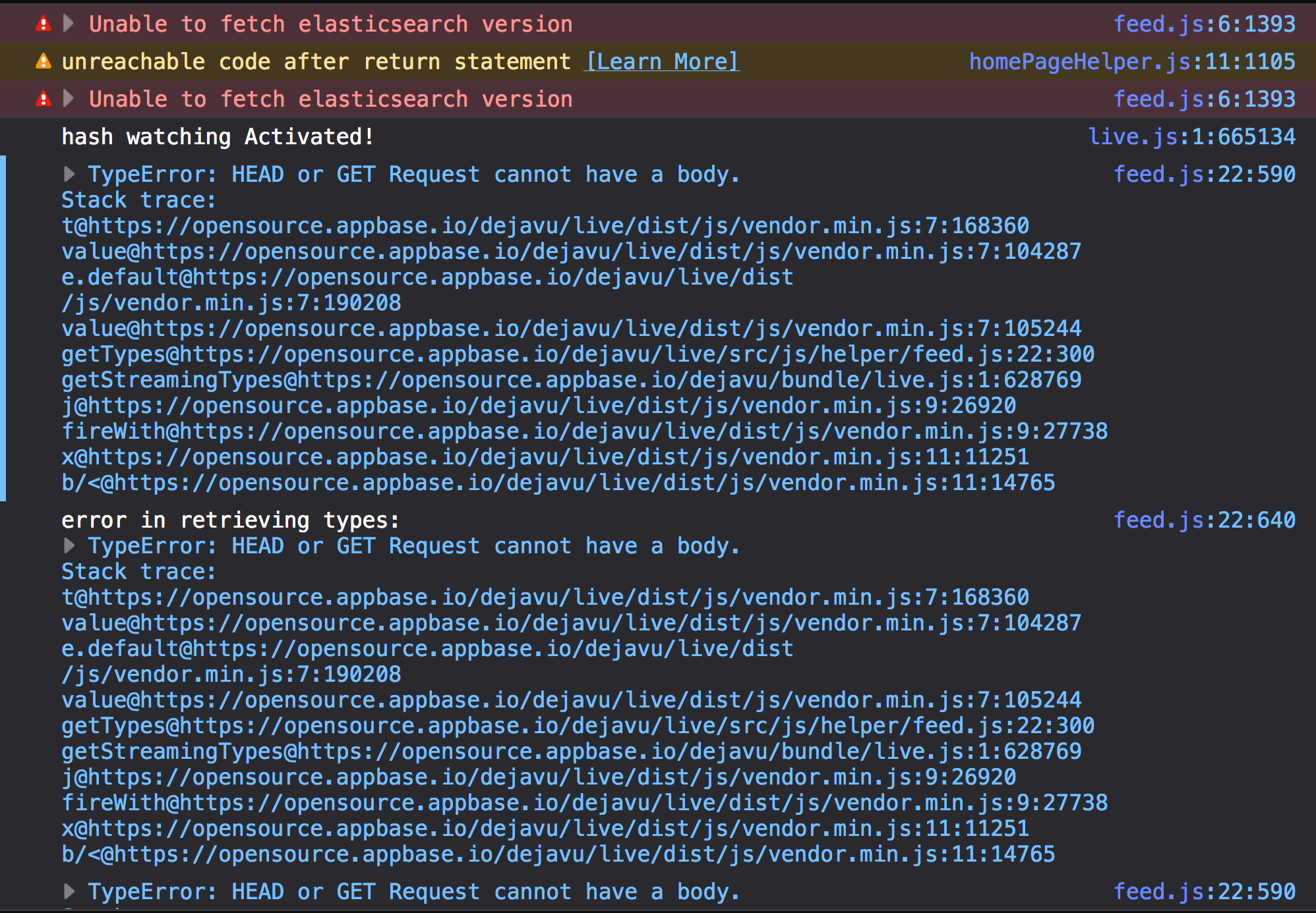App Is Not Loading In Firefox · Issue 158 · Appbaseio Dejavu · Github