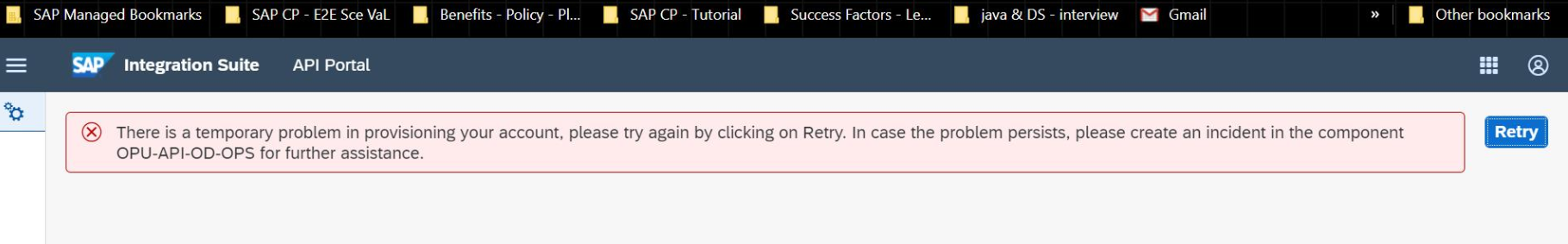 Api Portal Url Not Accesible Starter Scenario Cpis · Issue 6239 · Sap Tutorialstutorials 0836