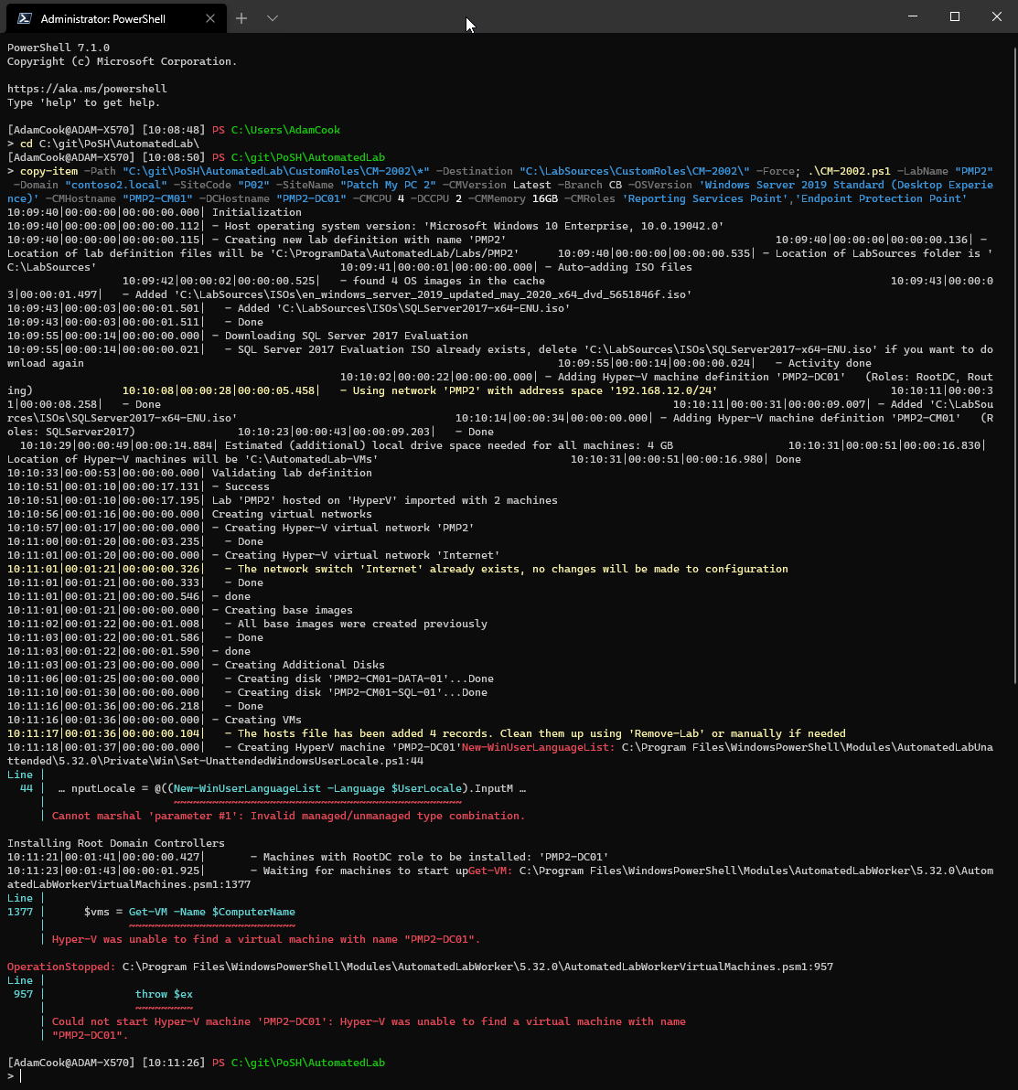 New-WinUiserLanguageList Invalid manage/unmanaged type combination · Issue #1066 · AutomatedLab ...