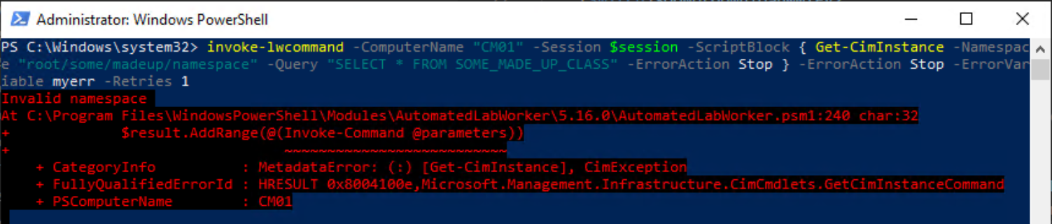 Multiple records in Invoke-LabCommand's errorvariable · Issue #783 · AutomatedLab/AutomatedLab ...
