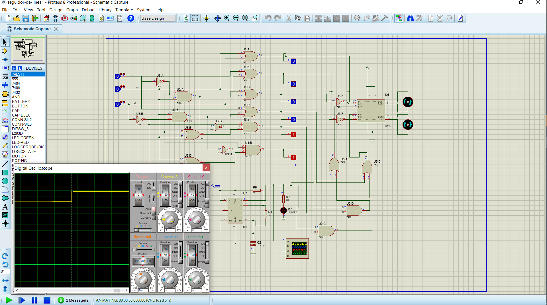 GitHub - jose-jhr/SEGUIDOR-DE-LINEA-CON-PROTEUS-Y-COMPUERTAS-LOGICAS: Seguidor de line con ...