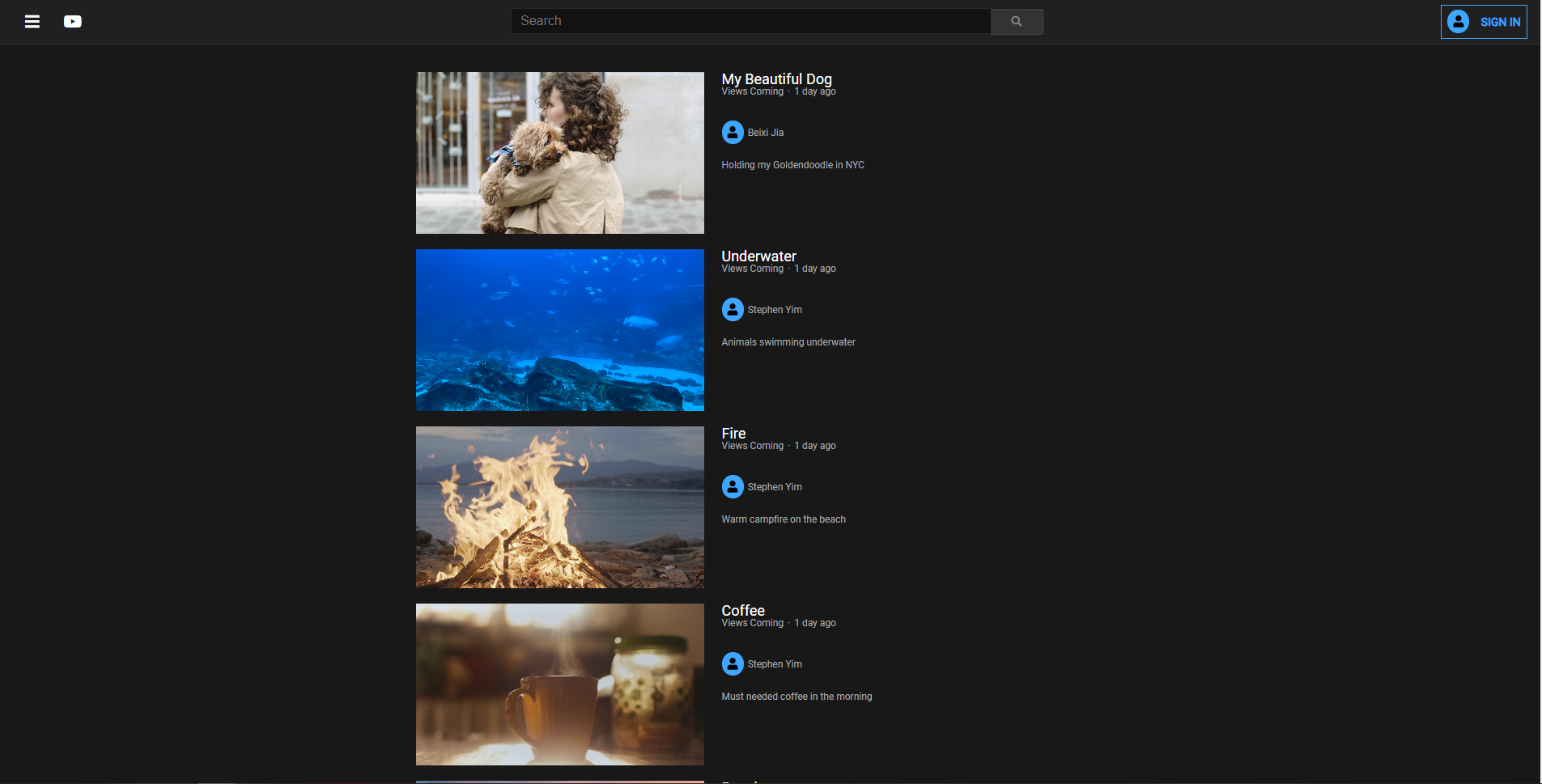 GitHub - stephenhyim/YouTube-Project: A YouTube clone where users can ...