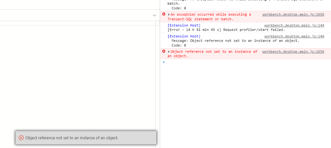 Unable to start trace in Profiler · Issue #21016 · microsoft/azuredatastudio · GitHub