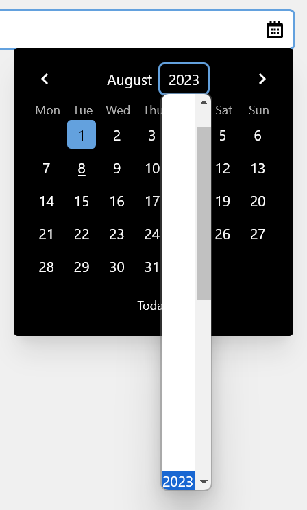 V4 Year And Month Selector In Date Picker Is White On White Windows Pc · Issue 5469