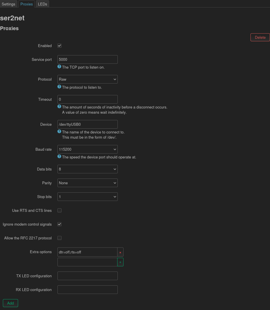Can only write, but not read from lp device. · Issue #98 · cminyard/ser2net · GitHub