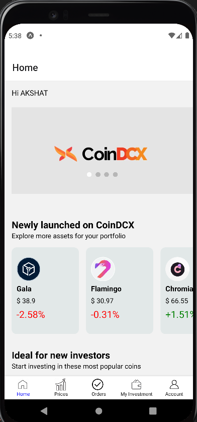 GitHub - AkshatMalikp/CoinDCX-Go: Made Clone of CoinDCXGo app