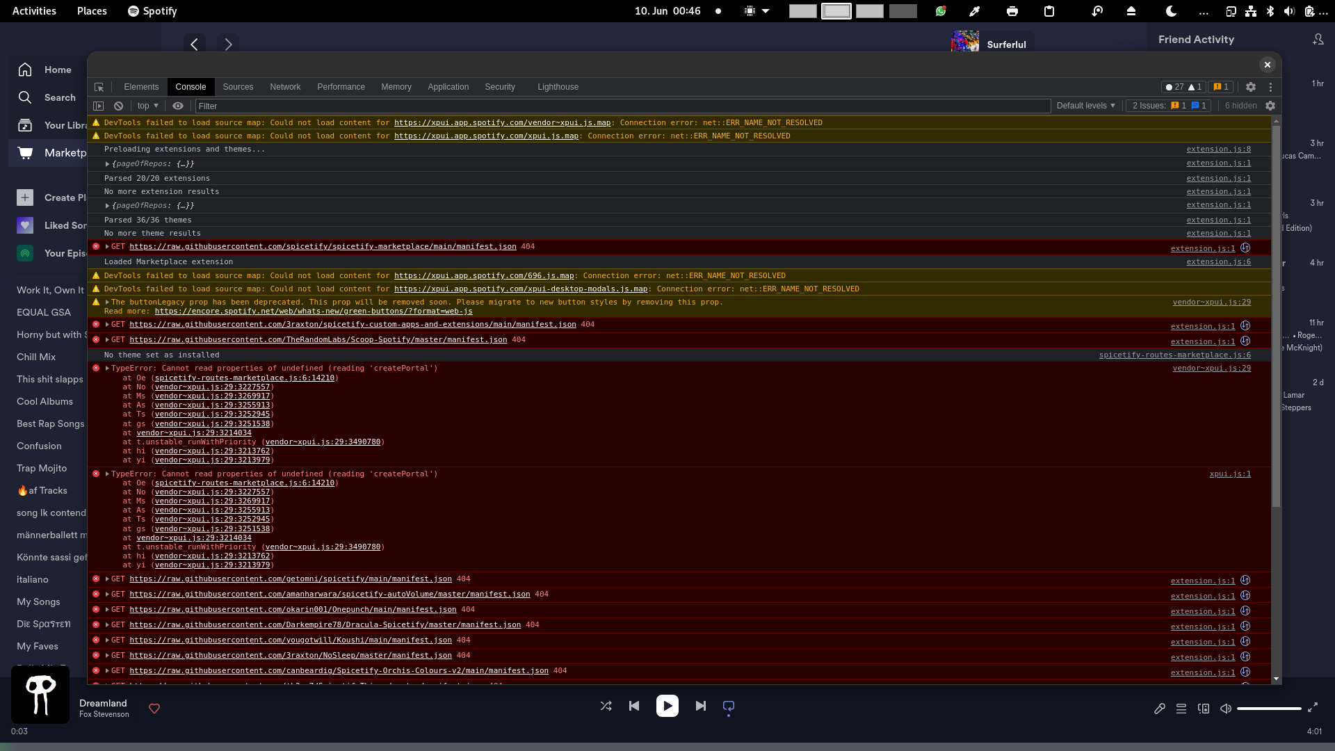 Marketplace won't load · Issue #227 · spicetify/marketplace · GitHub