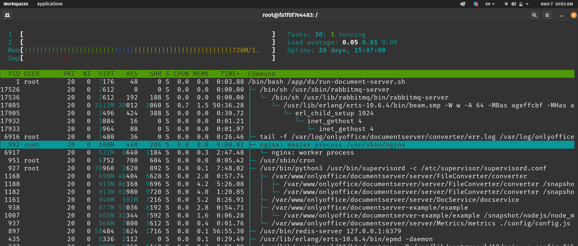 Nginx high memory consumption · Issue #367 · ONLYOFFICE/Docker-DocumentServer · GitHub