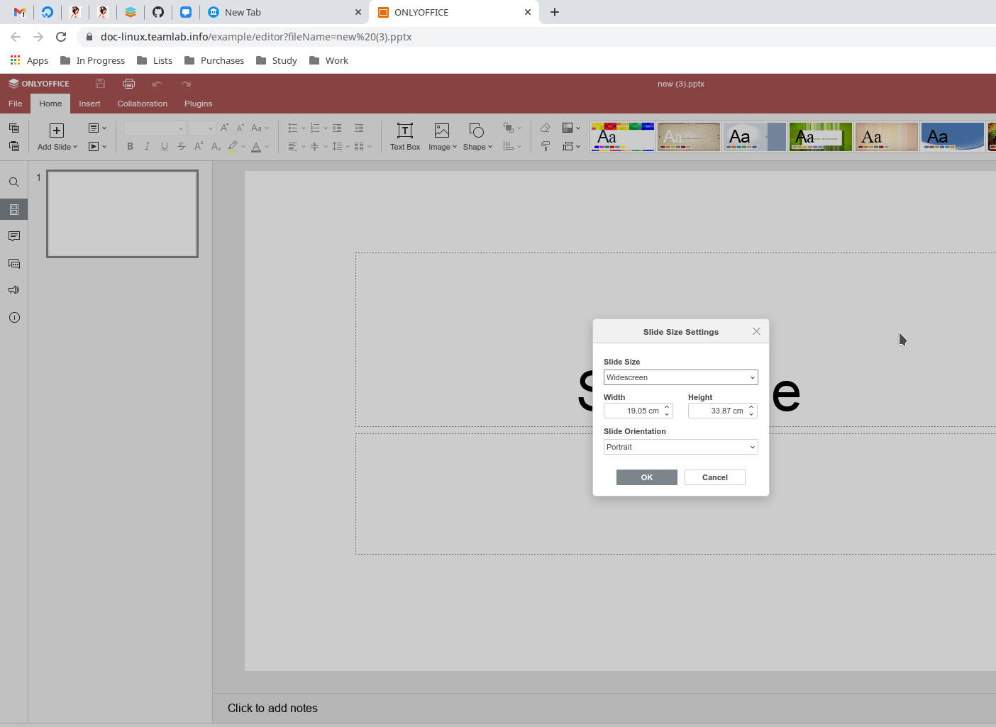 Poster-making features (e.g. portrait mode) in presentations app ...