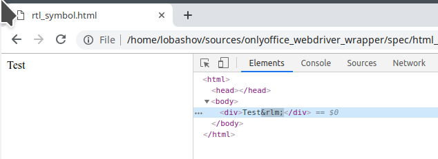 [Ruby] `element.get_text` ignore rlm symbol · Issue #7085 · SeleniumHQ/selenium · GitHub