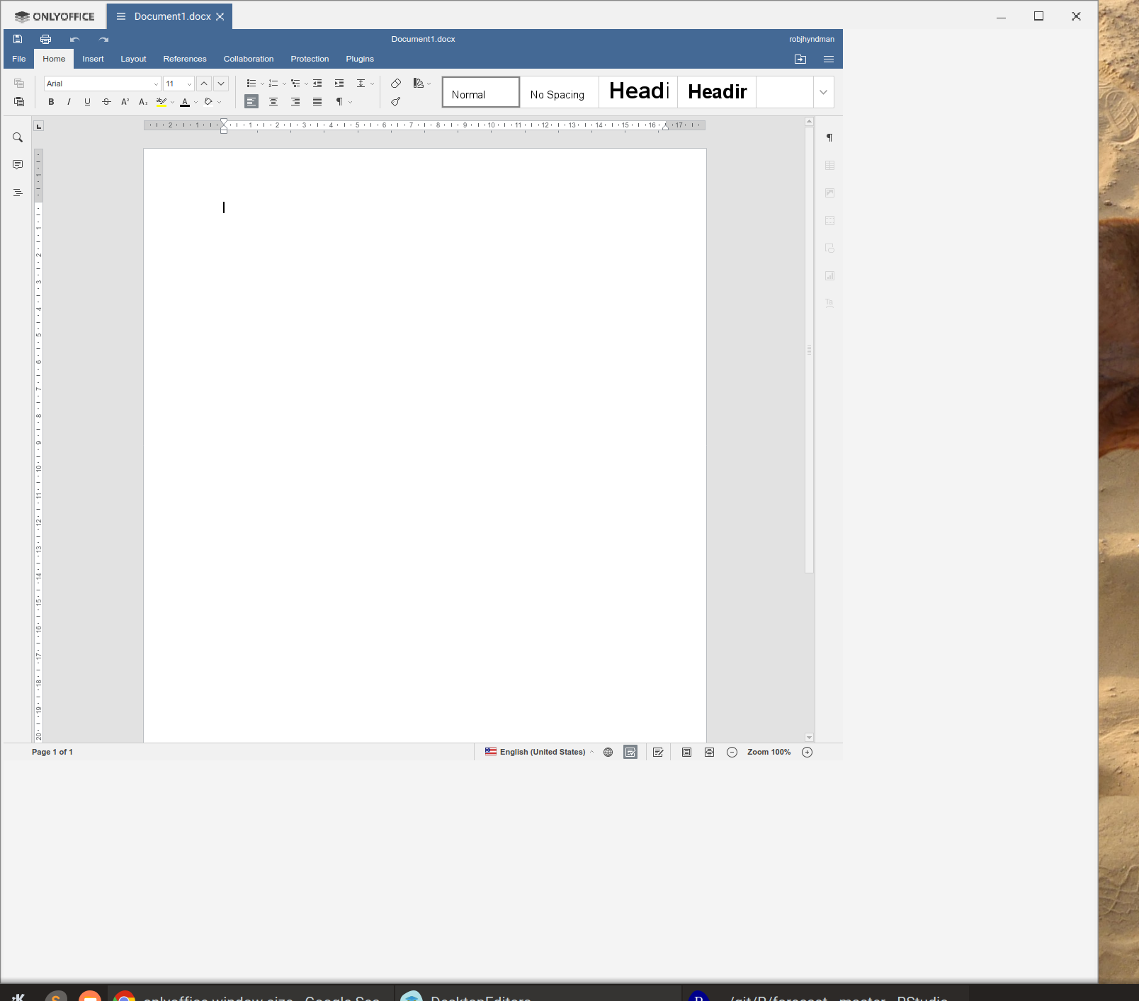 Incorrect window size on 3200x1800 13.3 inch display · Issue #225 · ONLYOFFICE/DesktopEditors ...