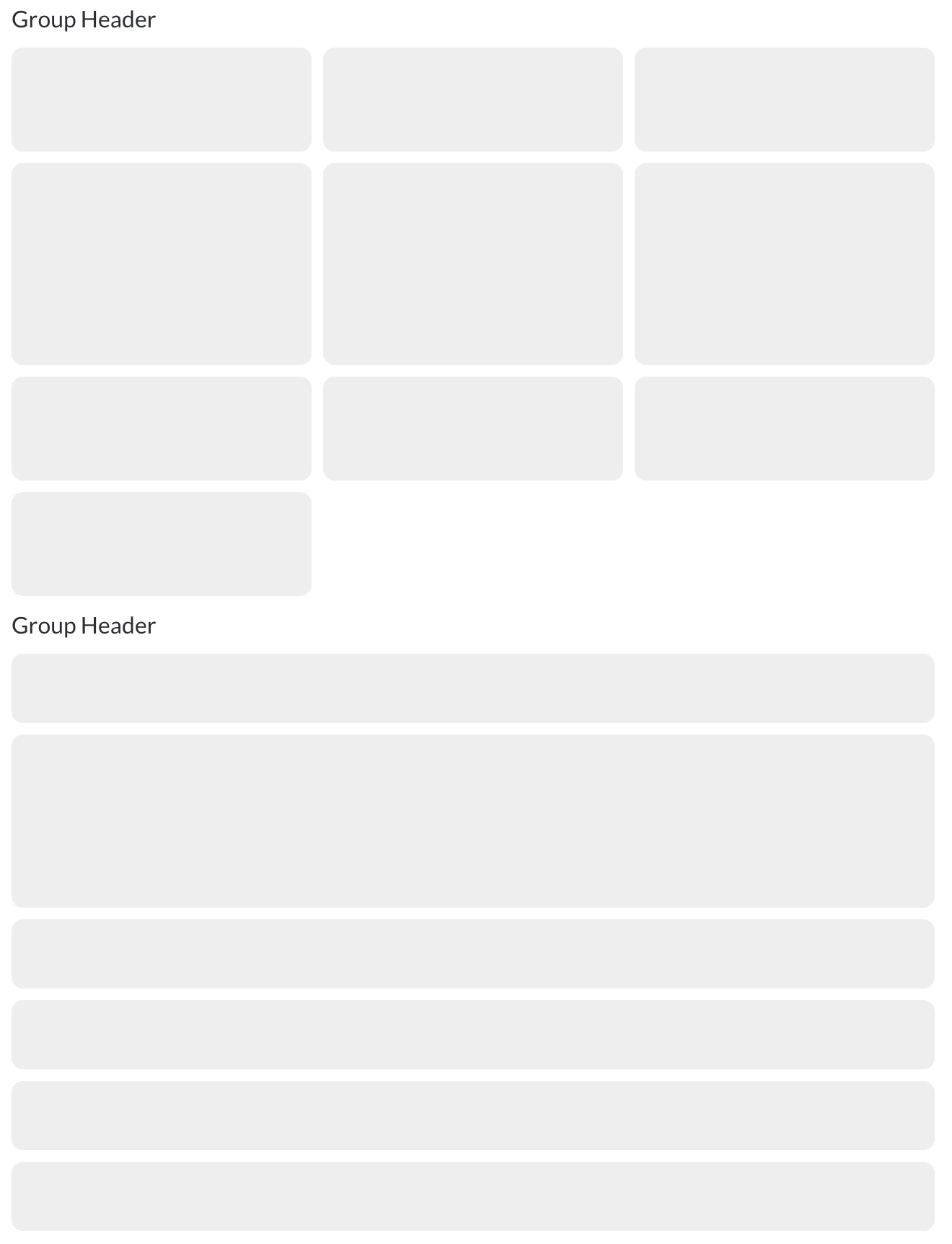 Feature request: Support different height of row and different number ... Feature request: Support different height of row and different number ...