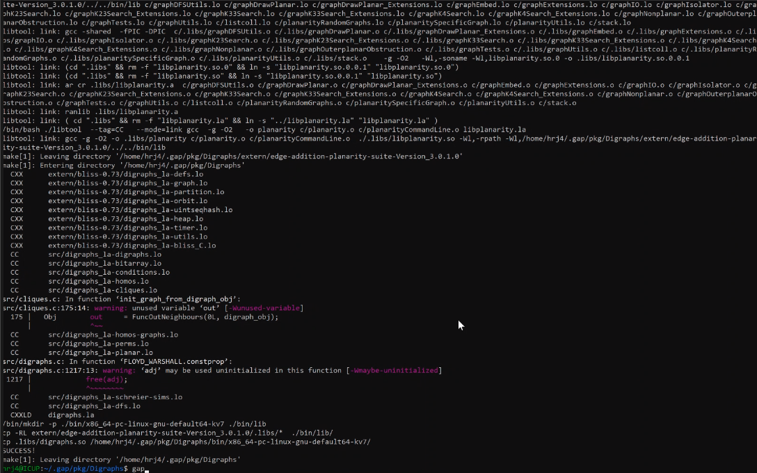 Fix compiler warnings · Issue #501 · digraphs/Digraphs · GitHub