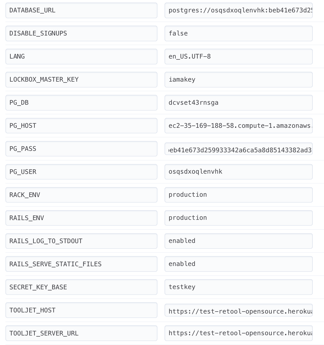 Default Credentials Do Not Work Heroku · Issue 190 · Tooljettooljet · Github