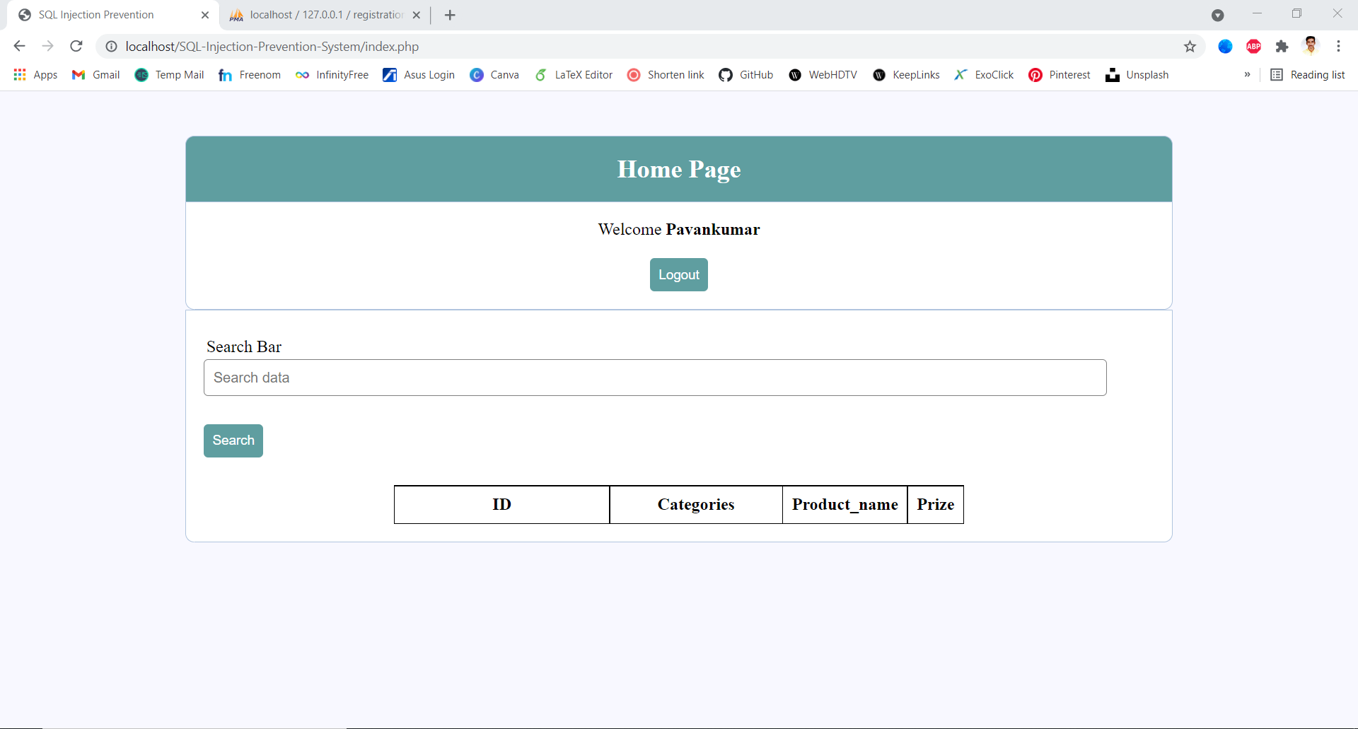 Github Pavankumarkokanesql Injection Prevention System Sql Injection Prevention System