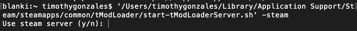 Mac Server Command Line Incorrectly Assigns the -steam Parameter · Issue #3186 · tModLoader ...