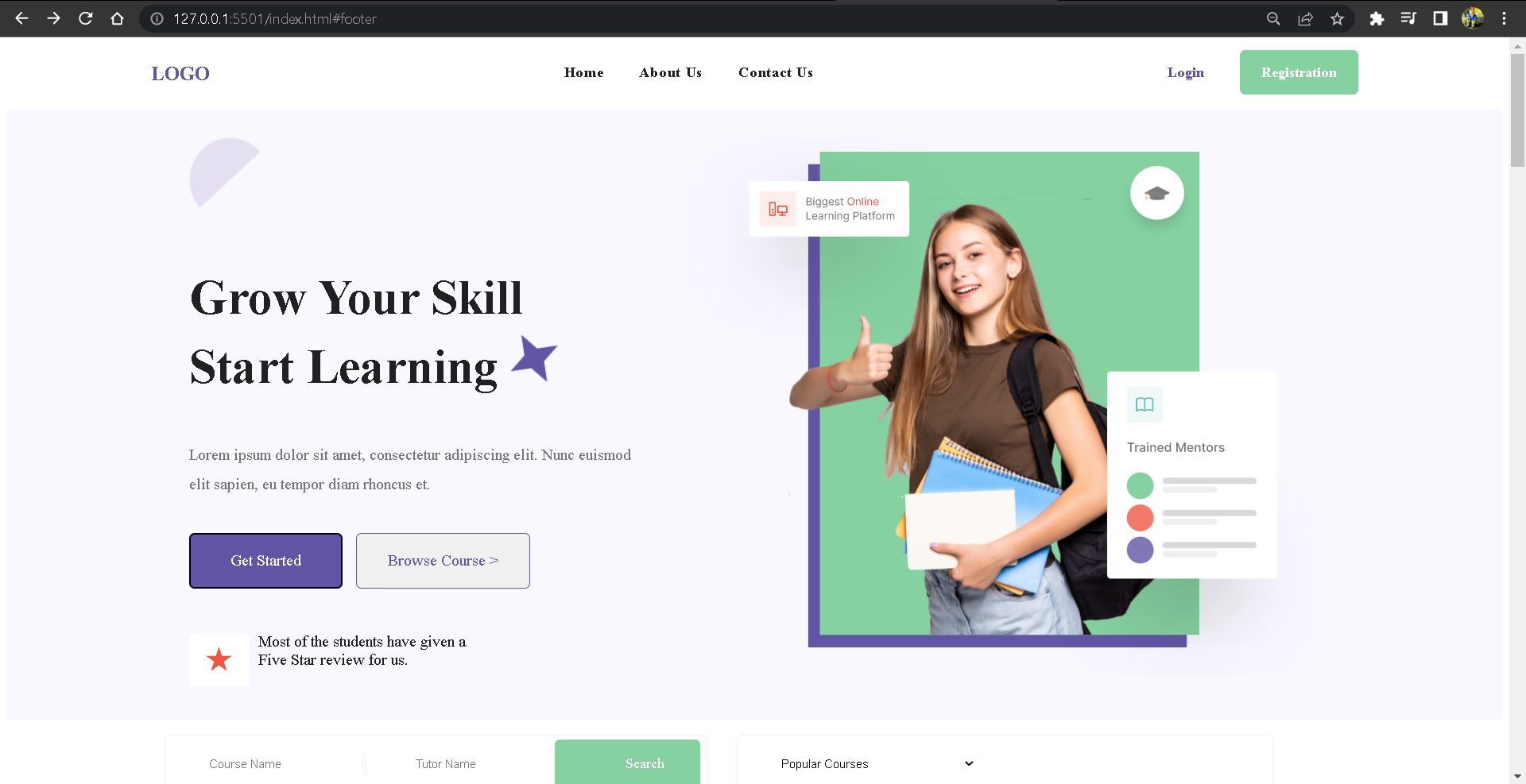 GitHub - saketkumar1/E-learning