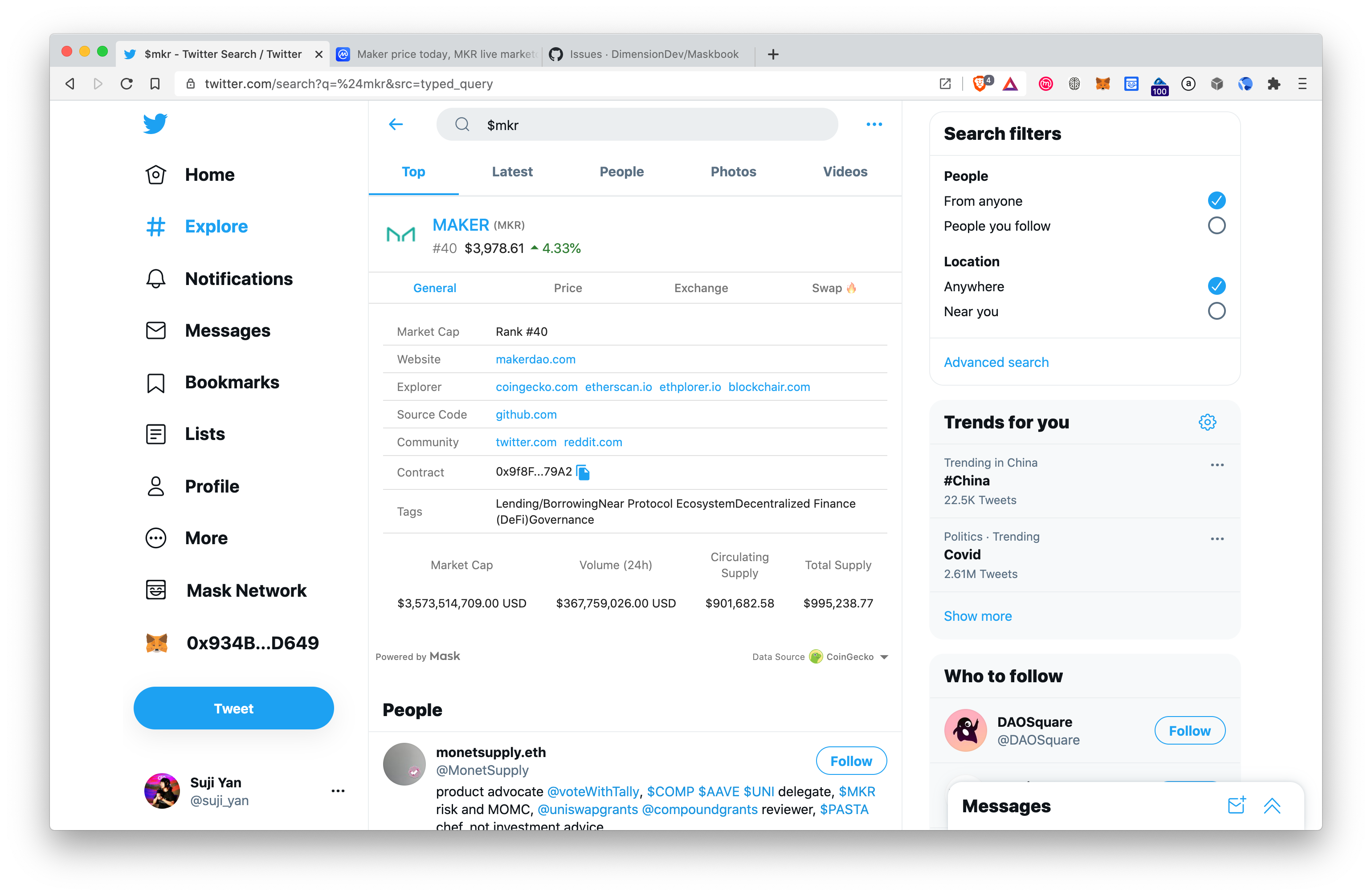 [Bug] Trader plugin CMC/Gecko token tag display glitch · Issue #3024 · DimensionDev/Maskbook ...