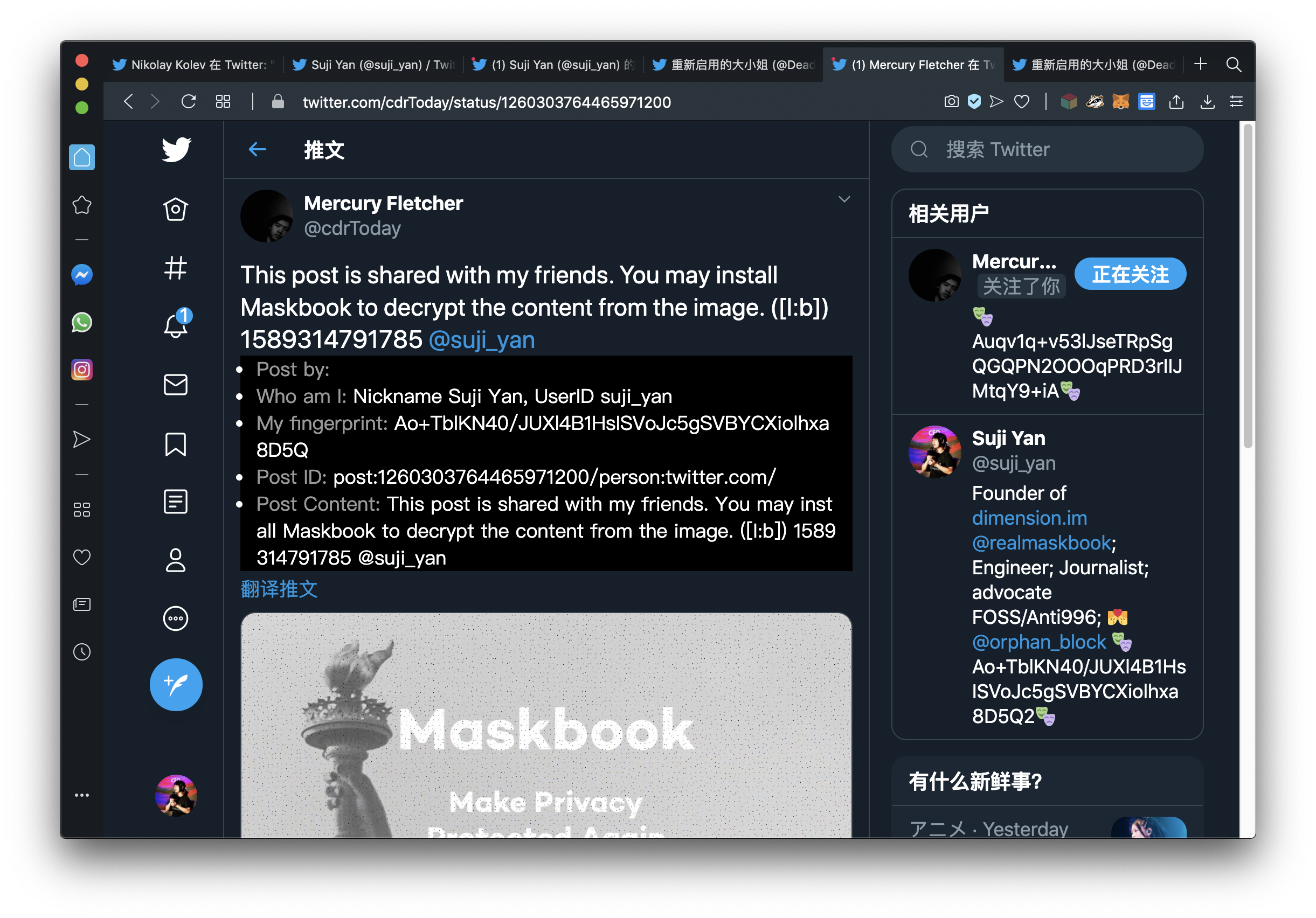 [Bug] Not able to decrypt image based payload (url based as well) on twitter · Issue #1081 ...