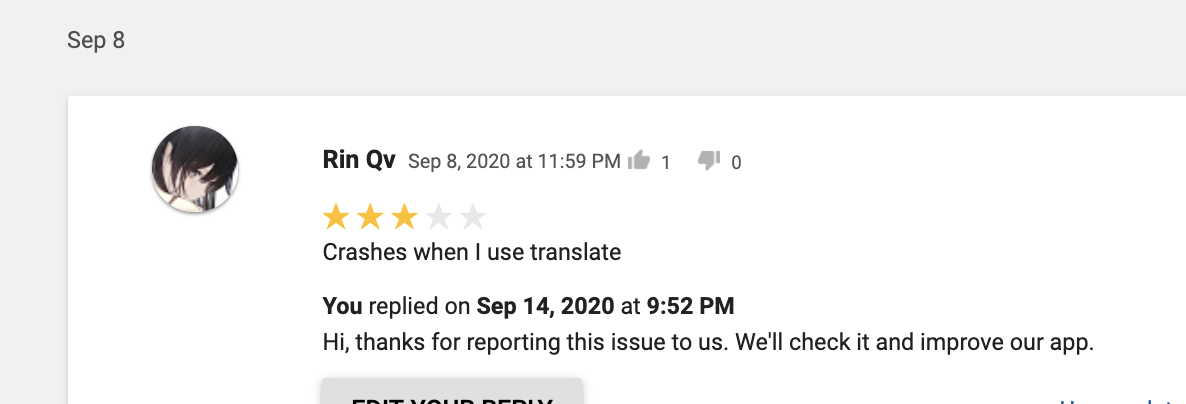 Translation func will crash app · Issue #1372 · TwidereProject/Twidere-Android · GitHub