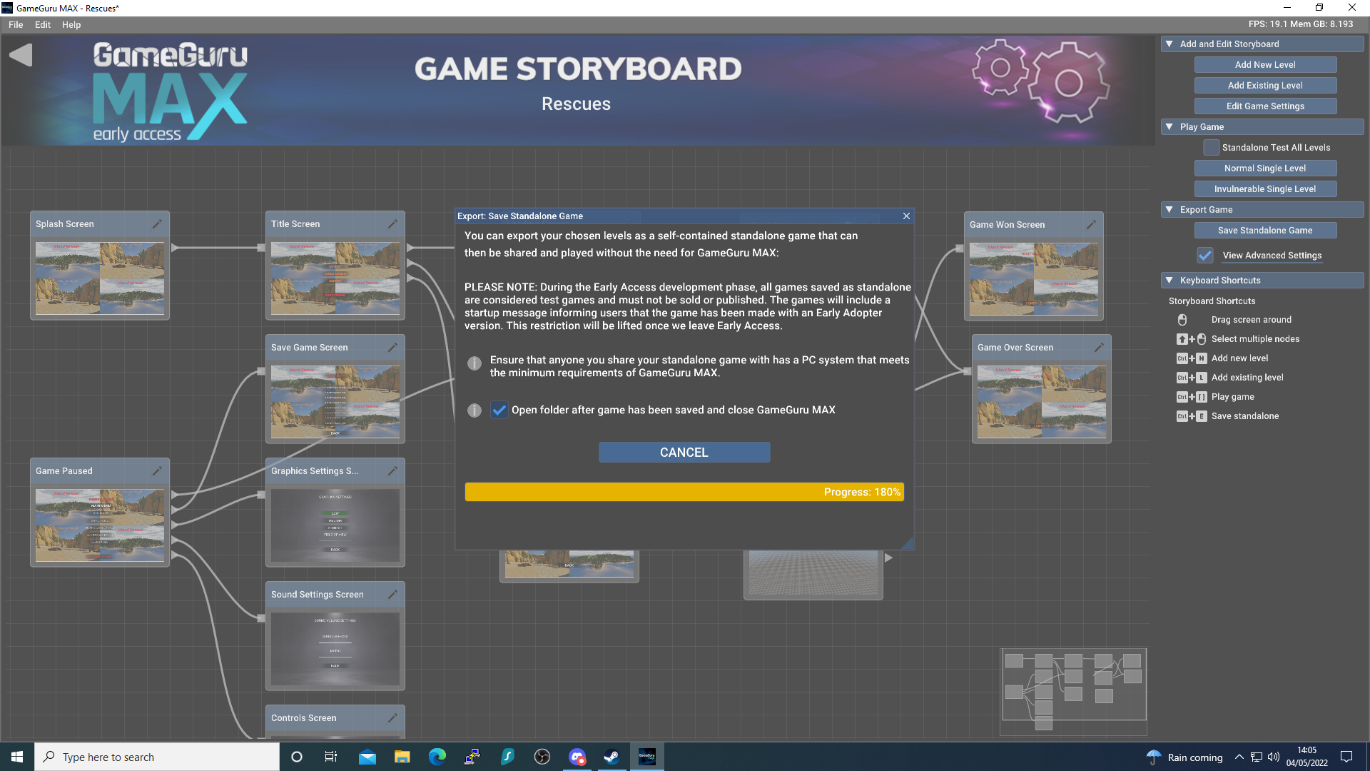 GG Max - Creating Standalone - Progress bar - Incorrect · Issue #3041 · TheGameCreators ...