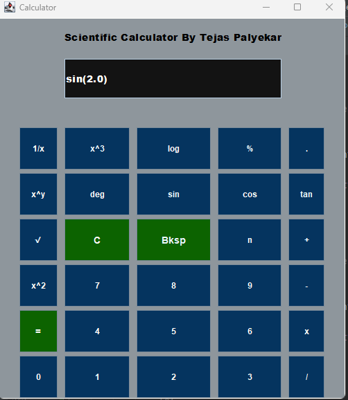 GitHub - tejaspalyekar/ScientificCalculator