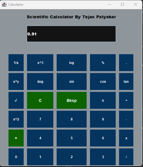 GitHub - tejaspalyekar/ScientificCalculator