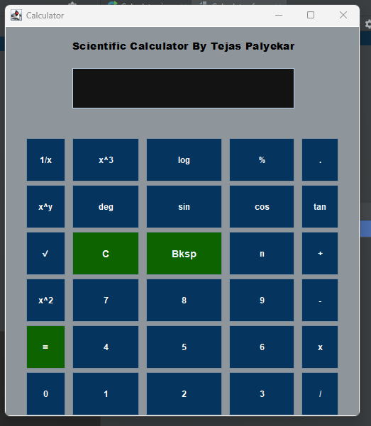 GitHub - tejaspalyekar/ScientificCalculator