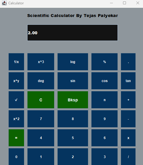 GitHub - tejaspalyekar/ScientificCalculator