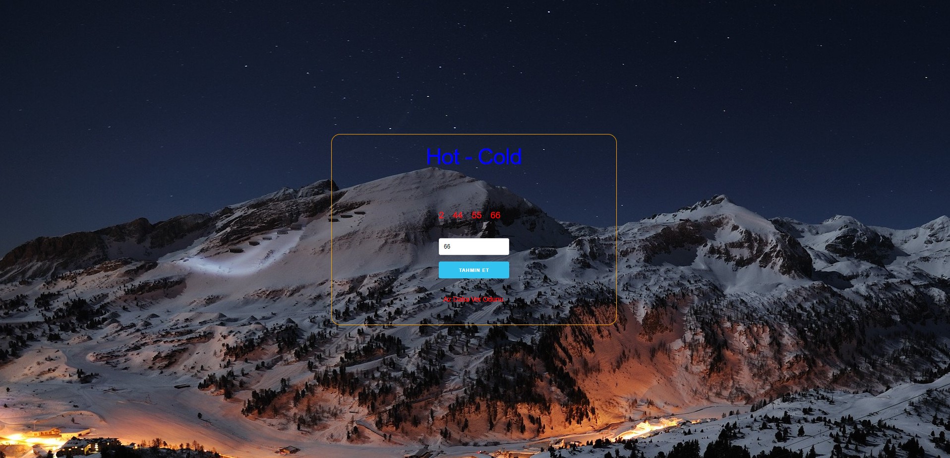 GitHub - FurkanTsdmr/hotcold