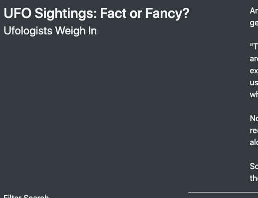 GitHub - josephthompson532/UFOs: The purpose of this analysis was to ...