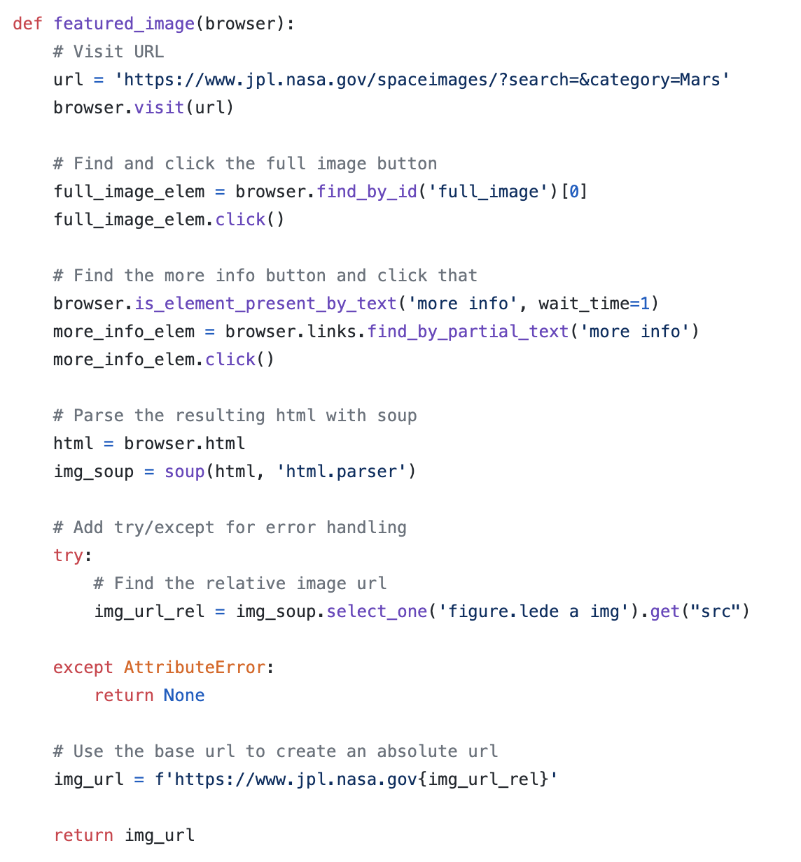 GitHub - josephthompson532/Mission-to-Mars: The purpose of this project ...