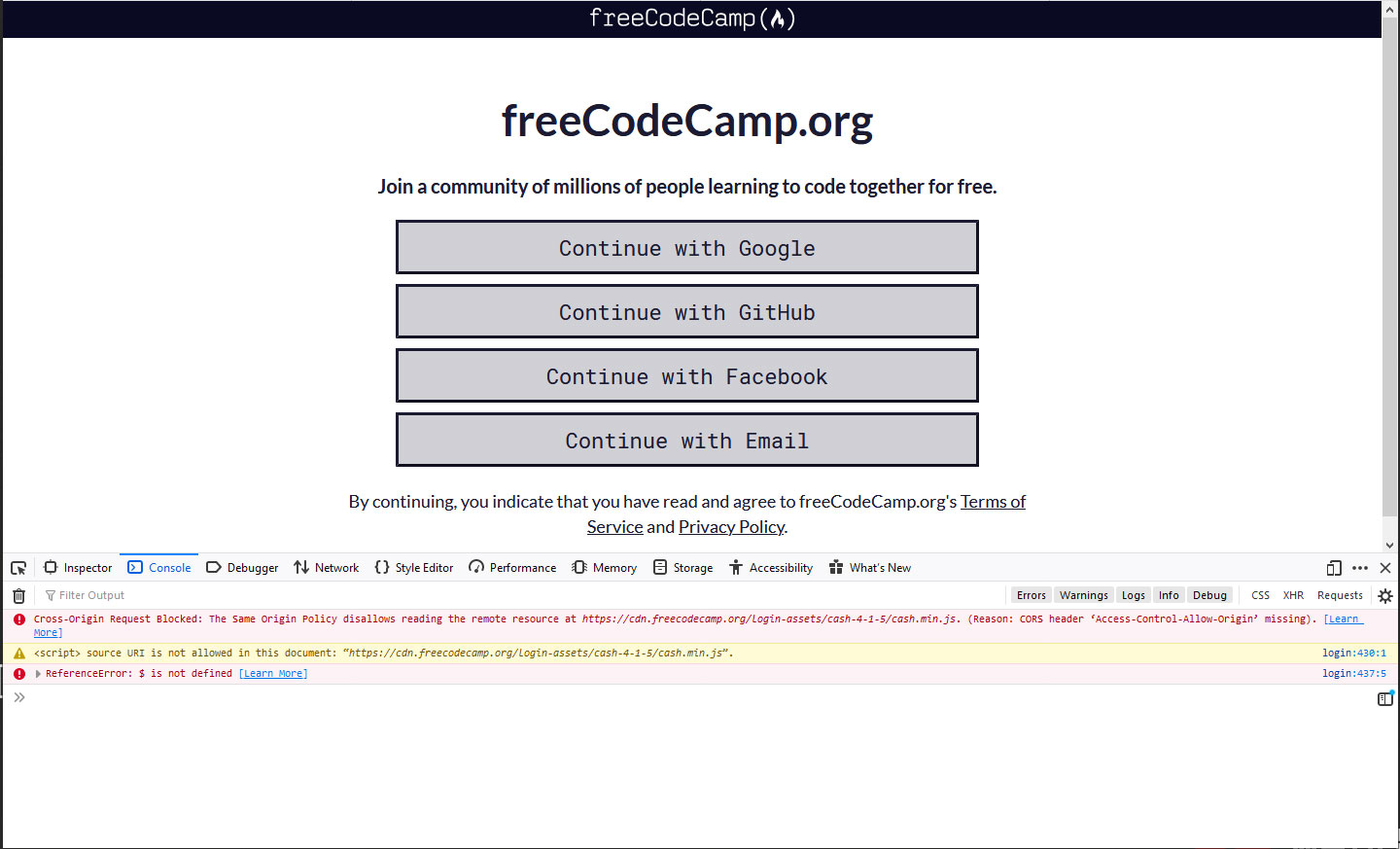 Can’t login to my fcc account using github. Need Help! · Issue #38151 · freeCodeCamp ...
