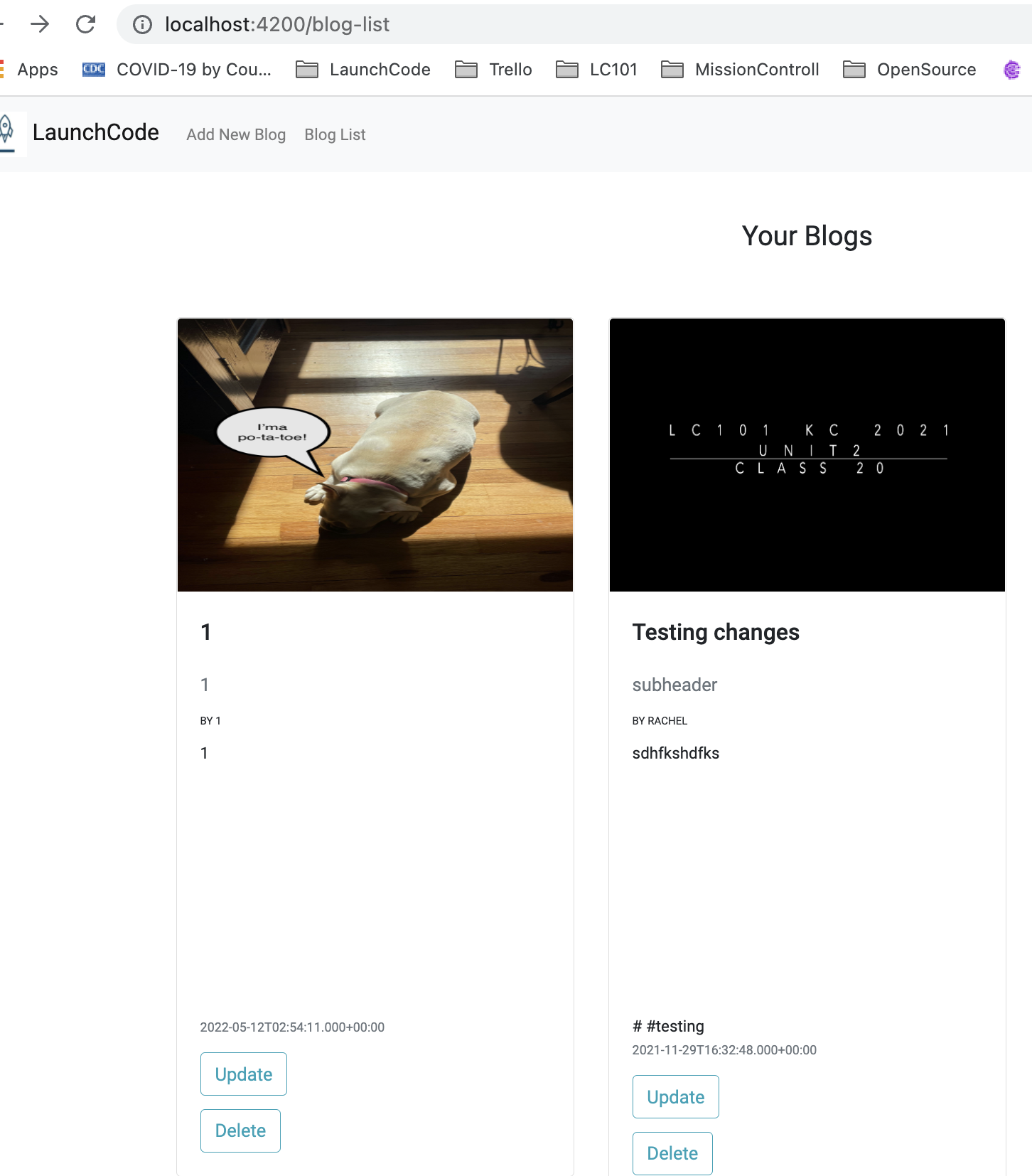 Users should be able to update previous content of a blog · Issue #70 ...
