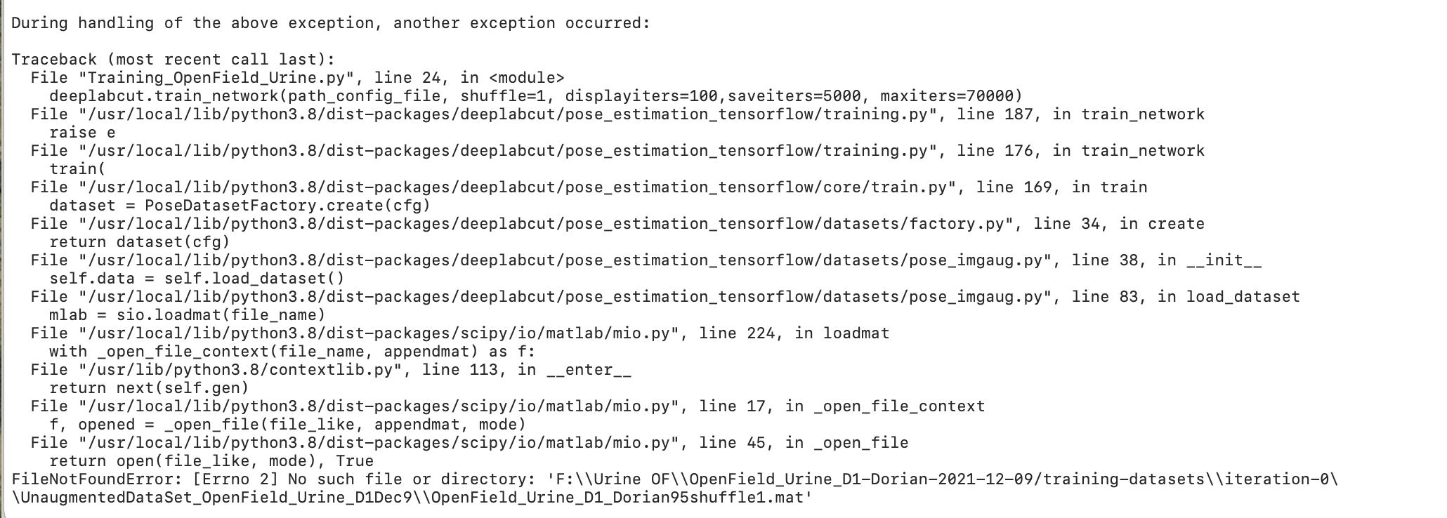Issue when runing training on cluster · Issue #1606 · DeepLabCut ...