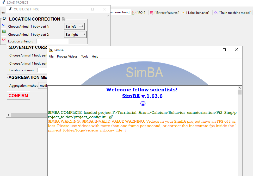 issue with 1 fps video processing · Issue #272 · sgoldenlab/simba · GitHub