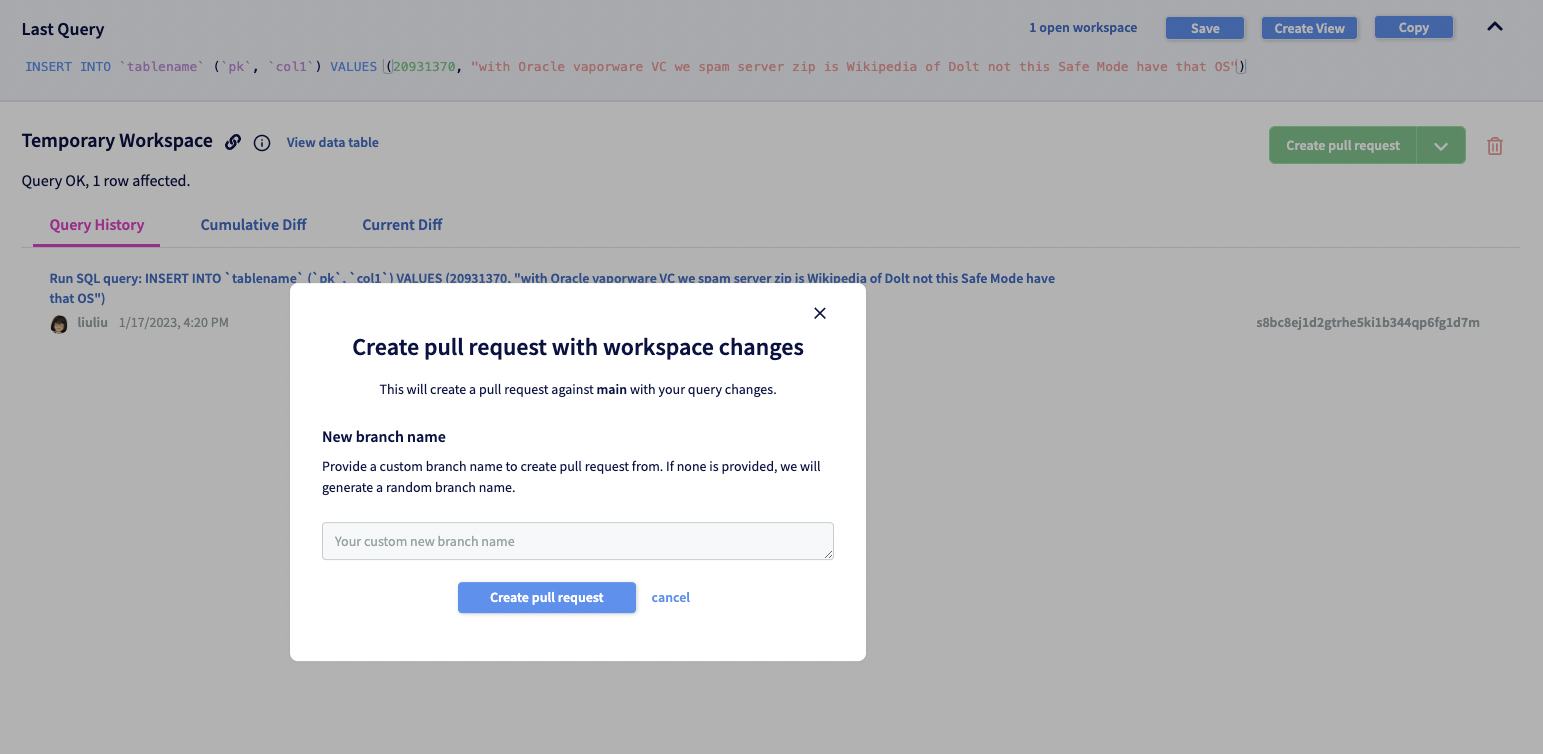 Editable workspace names · Issue #401 · dolthub/dolthub-issues · GitHub